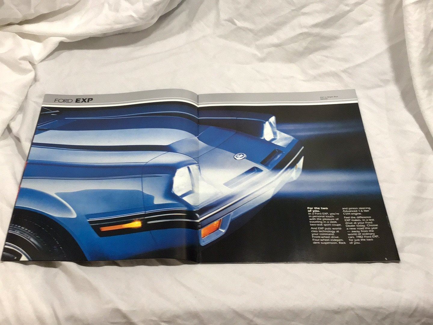 1982 Ford EXP sales brochure | eBay