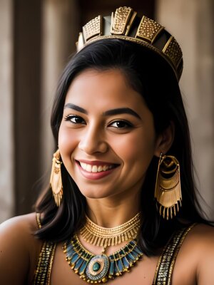 Queen Cleopatra Selfie Photo Modern Portrait Reconstruction Poster Art ...