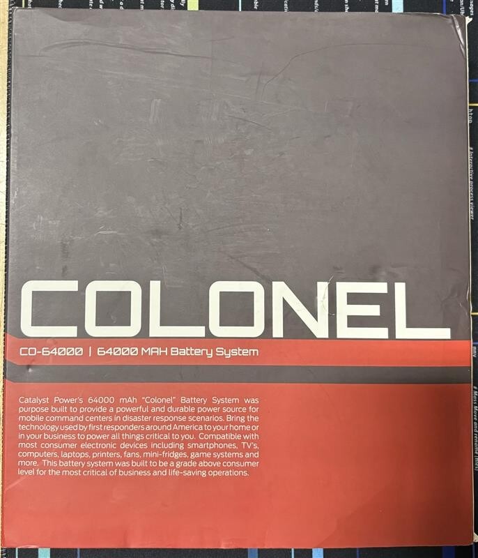 Catalyst Power Colonel 64000 MAH Battery System | eBay