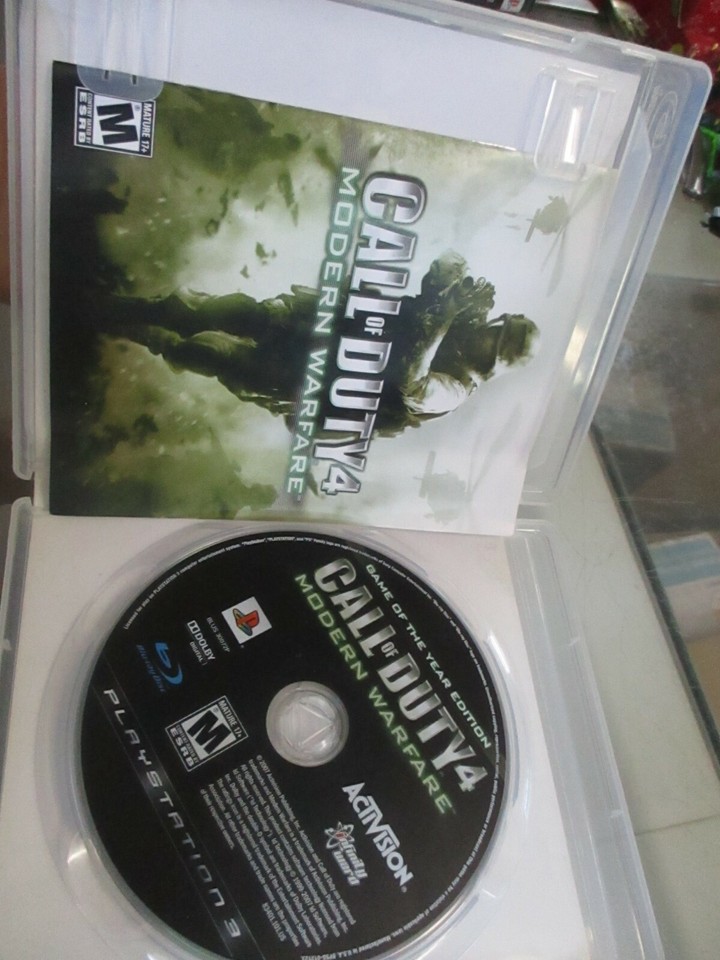 Call of Duty 4 Modern WarFare 4 PS3 Sony Playstation 3 - Complete game ...