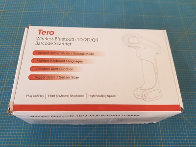 Tera 8100 3 in 1 QR 2D 1D Bluetooth Kabellos Barcode Scanner - Orange ...