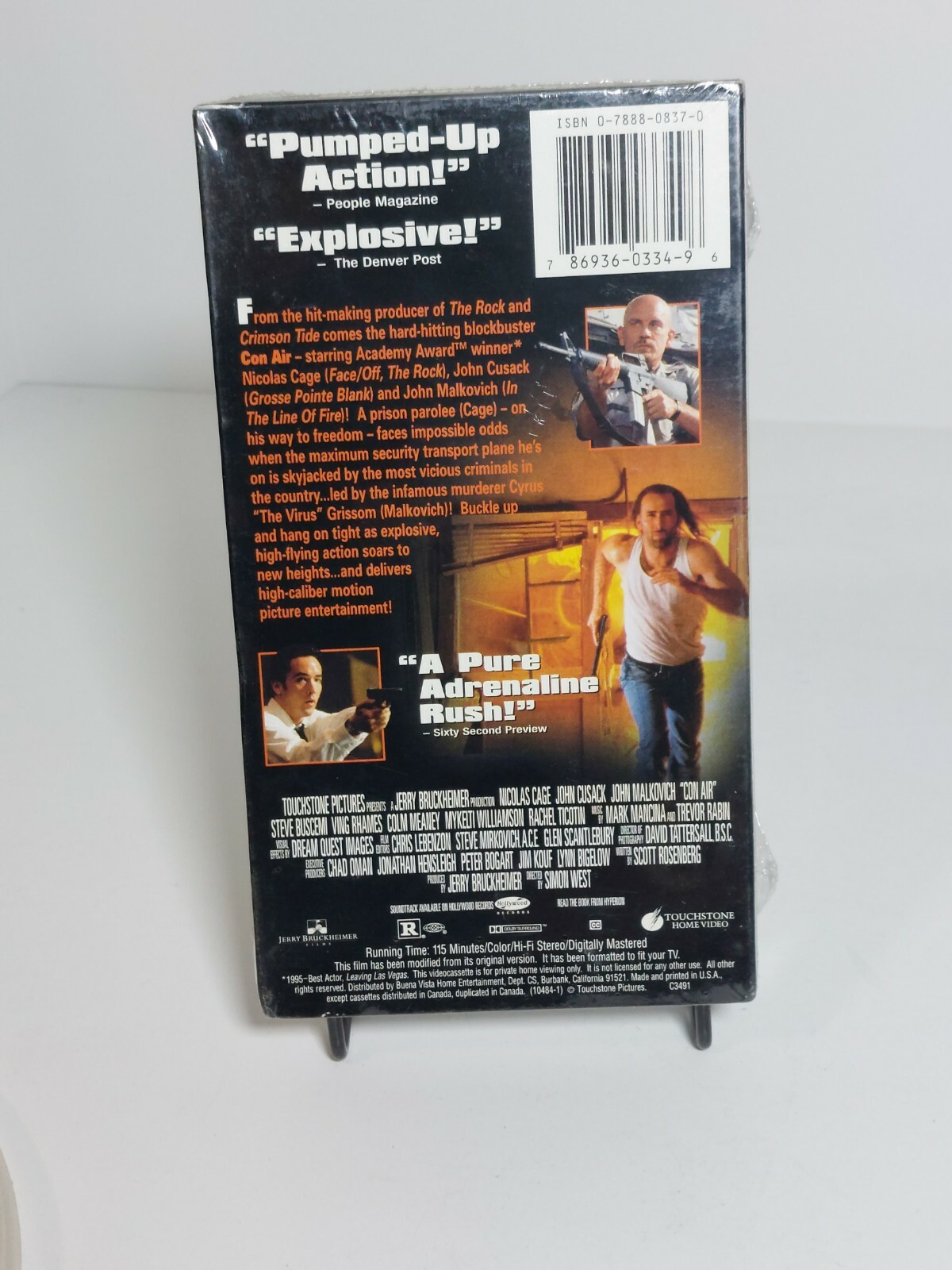 Con Air (VHS, 1997) Great Condition, Factory SEALED Nicholas Cage, John ...