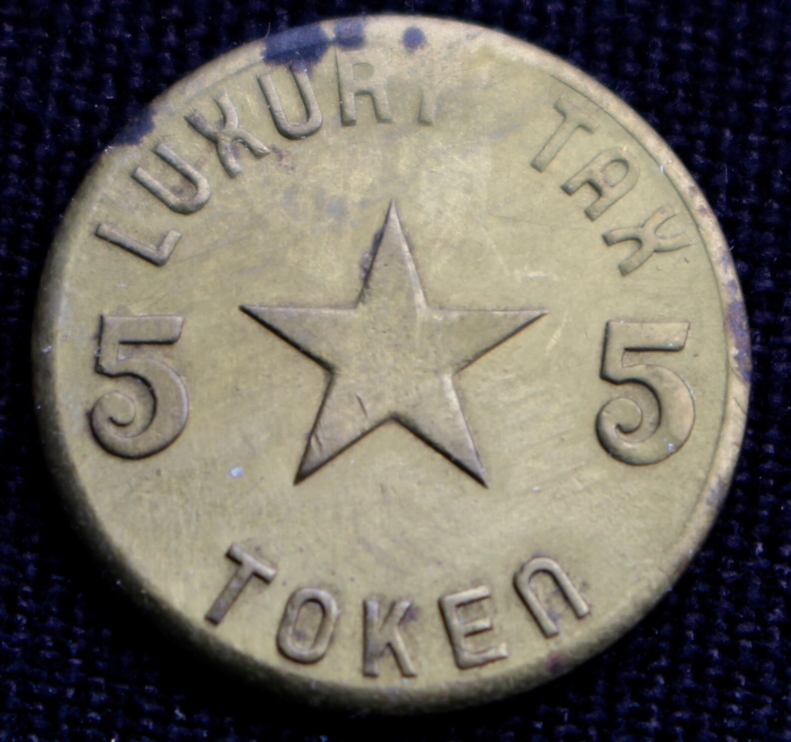 1937-38 ALABAMA LUXURY TAX TOKEN - BRASS - 5 MILLS | eBay