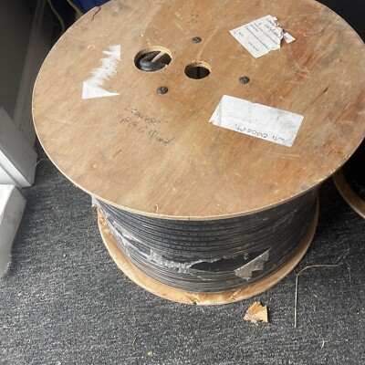 Liberty Cable RG6Q-CM-SIAM-BLK Black Dual RG6 CCS Quad Shielded, 1000 ...