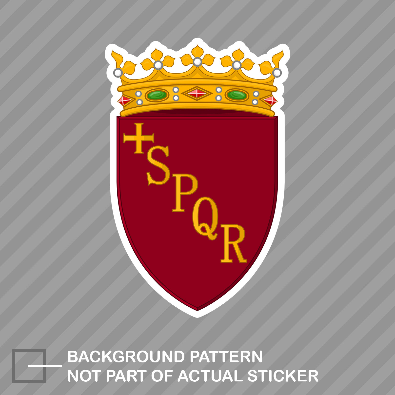 Roma Rome Coat of Arms Sticker Decal Vinyl coa italy italian | eBay