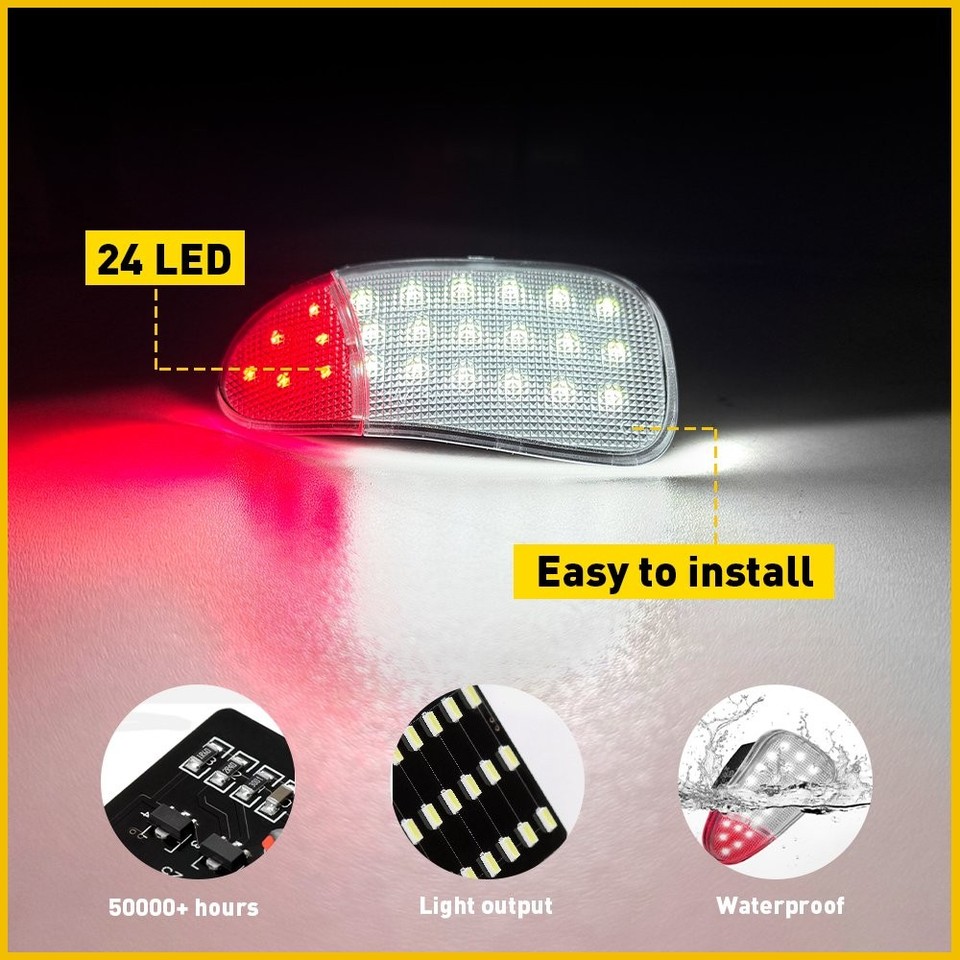 White&Red LED Door Courtesy Light For 1997-2003 Ford F-150?&1997-1999 ...
