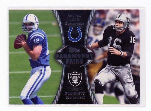 2012 Topps Andrew Luck / Jim Plunkett Paramount Pairs | eBay