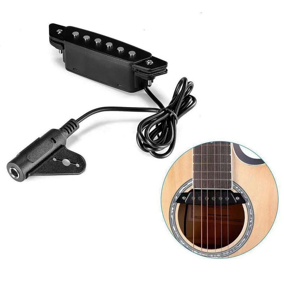 Acoustic Guitar Soundhole Magnetic Pickup Humbucker Passive With Power ...