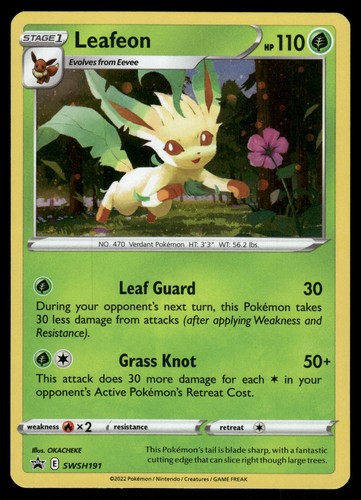 Leafeon NM SWSH191 SWSH: Sword & Shield Promo Cards Pokemon Card | eBay