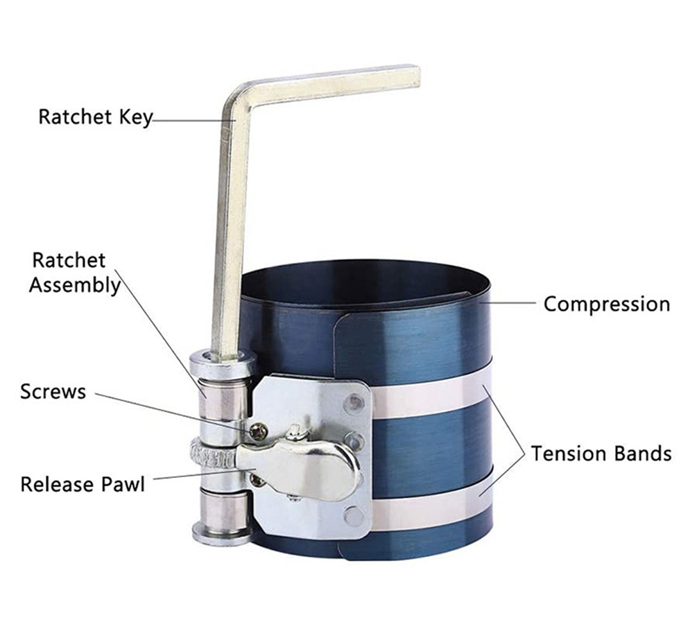 3”Car Piston Ring Plier Compressor Remover Expander Engine Wrench Kit(2 ...