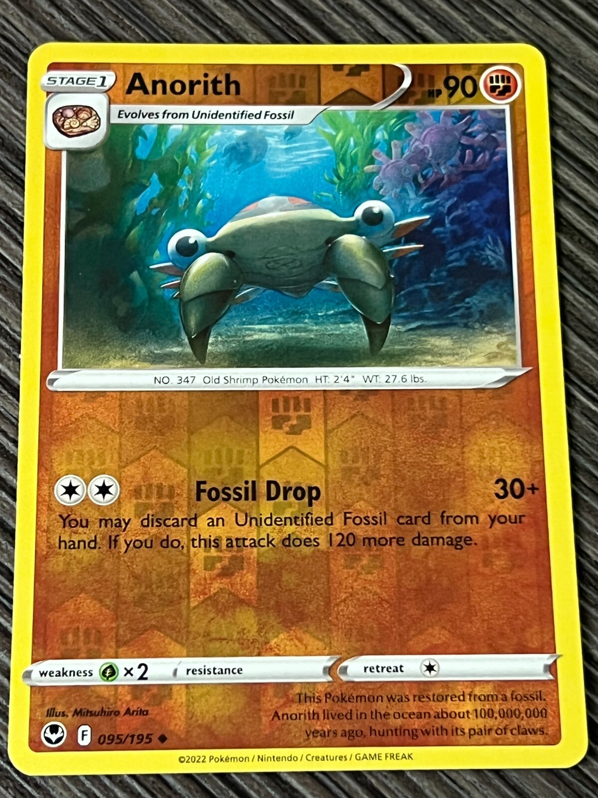 Anorith Pokemon Card