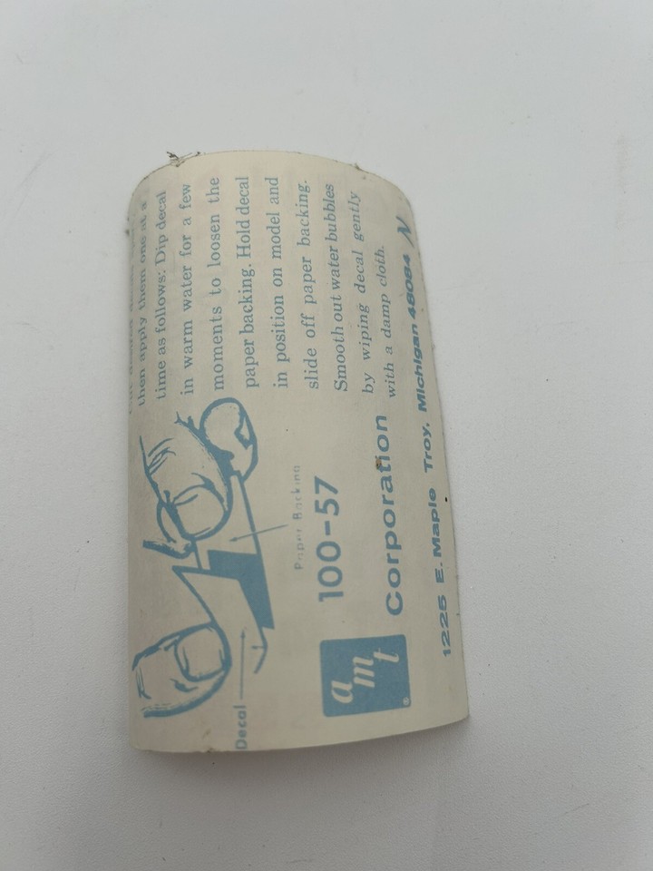 AMT 1/25 64 Chevy Impala 409 Super Shaker Street Rods Model Kit Decals ...