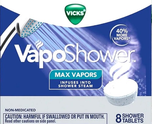 Vicks VapoShower MAX Shower Tablets 8 Pack Non-Medicated Eucalyptus ...