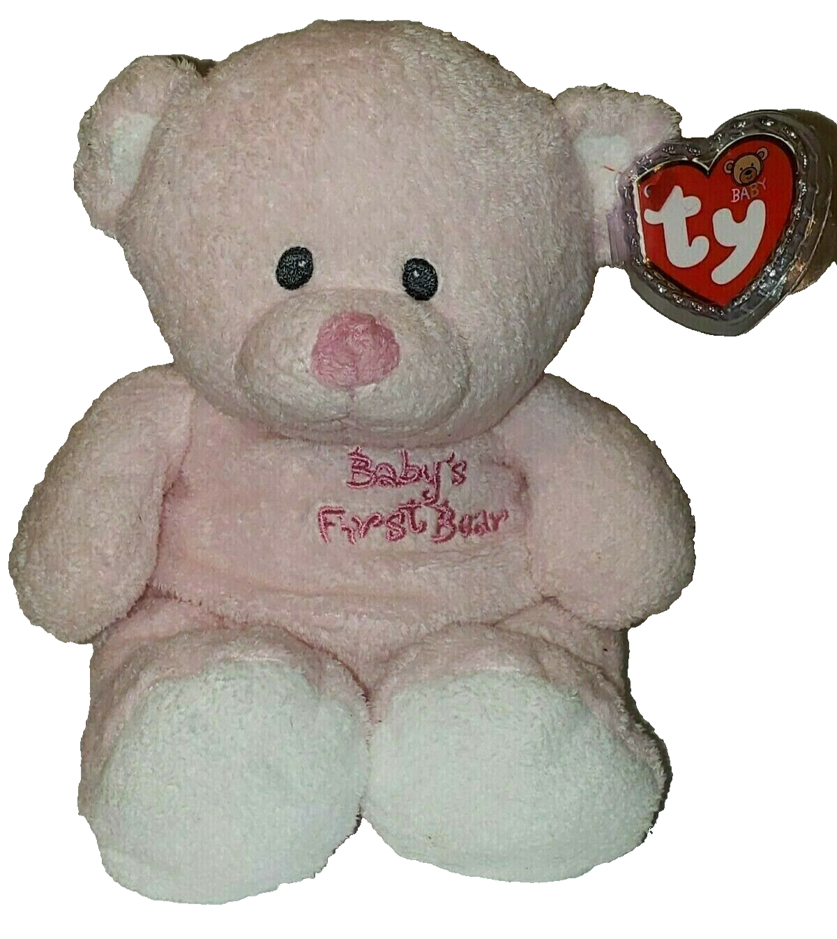 Ty BABY TY BABY'S FIRST BEAR (Pink)(8 Inch) MWMTs Soft Plush Stuffed ...