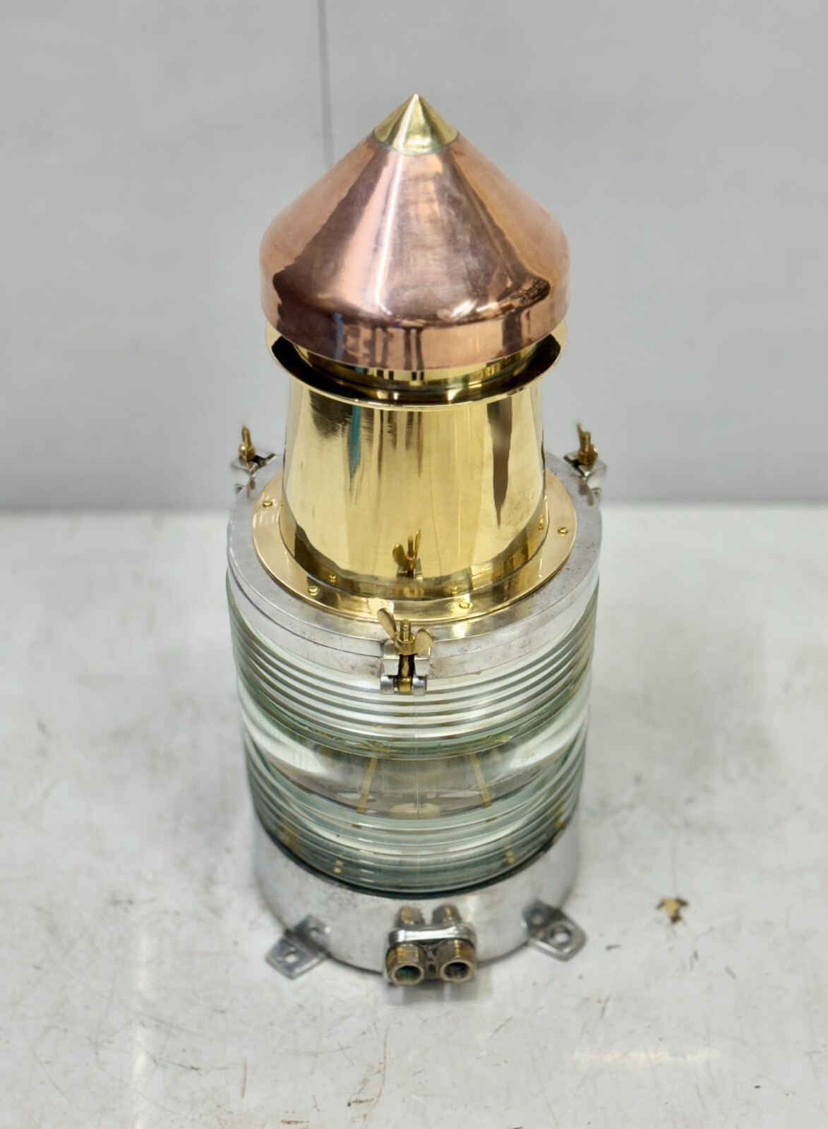 Original Vintage Marine Ship Salvage Aluminium Brass & Copper Old ...