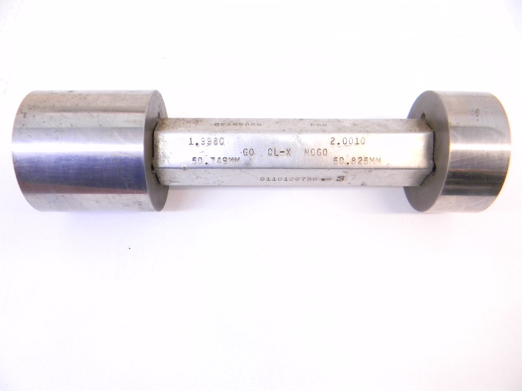 Used Go / No Go Pin Plug Gage, Go PD: 1.9980 , No go PD: 2.0010 | eBay
