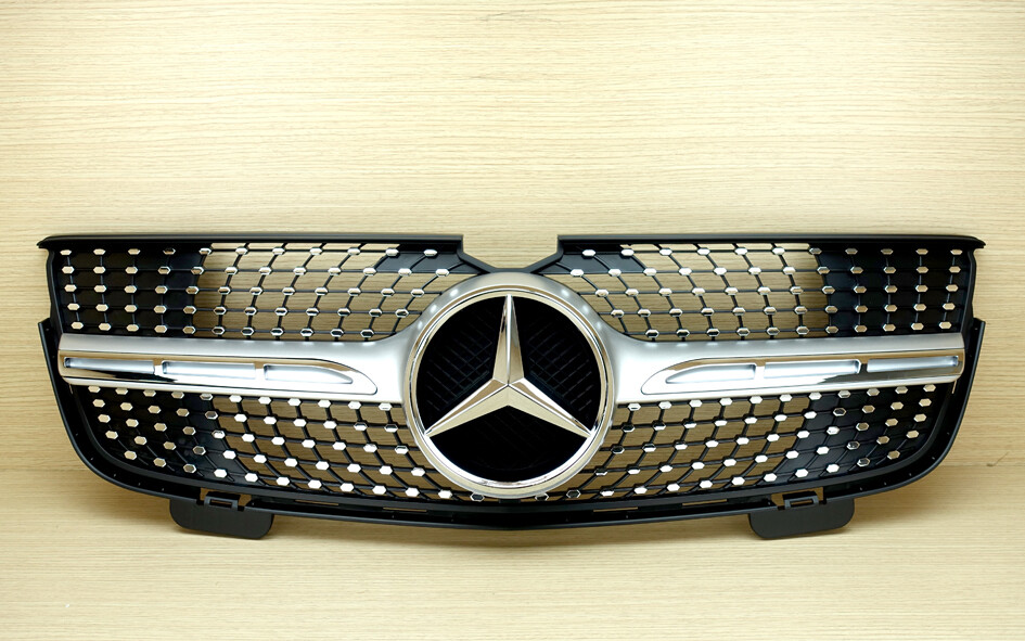 Silver Front Grill Grille Fits BENZ GL-Class X164 GL320 GL450 GL350 ABS ...