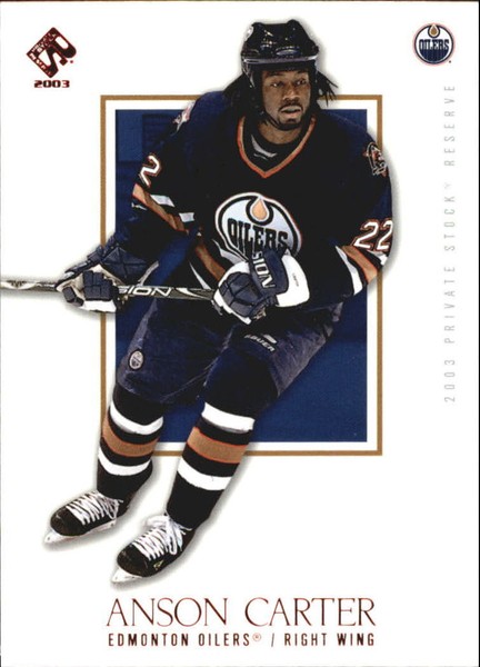 2002-03 Pacific Private Stock Reserve - Red #38 Anson Carter /50 for ...
