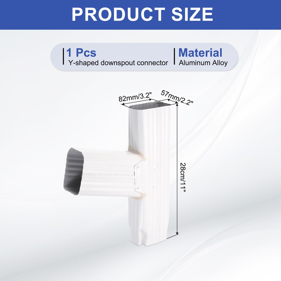 Downspout Gutter Y Shape Connector 2x3 Square Diverter Y Connector ...