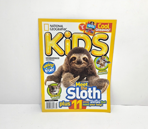 National Geographic Kids Magazine - Meet the Sloth (March 2017 Issue ...