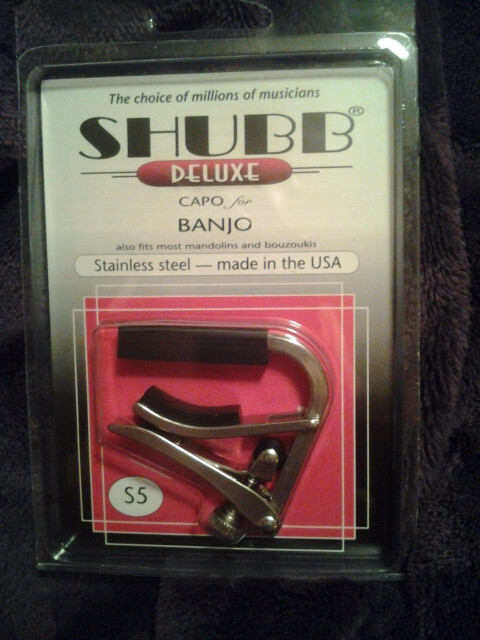 Shubb S5 Deluxe Stainless Steel Banjo, Mandolin, and Bouzouki Capo Made ...