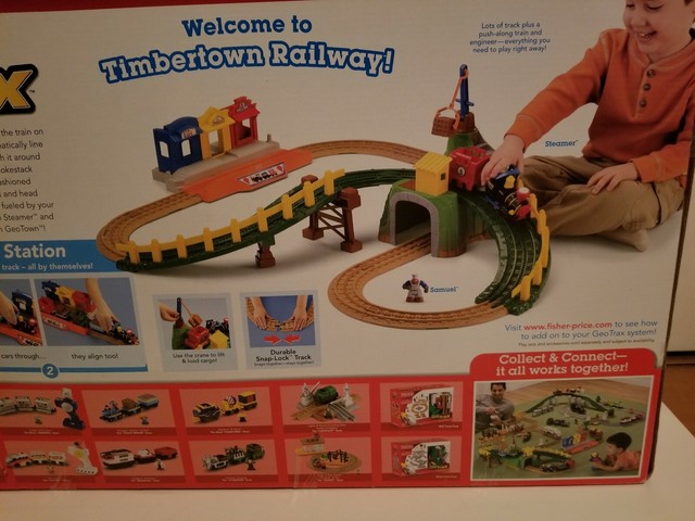 Push Along Timbertown Railway Geo Trax Fisher Train Set 2019 V7294 for ...