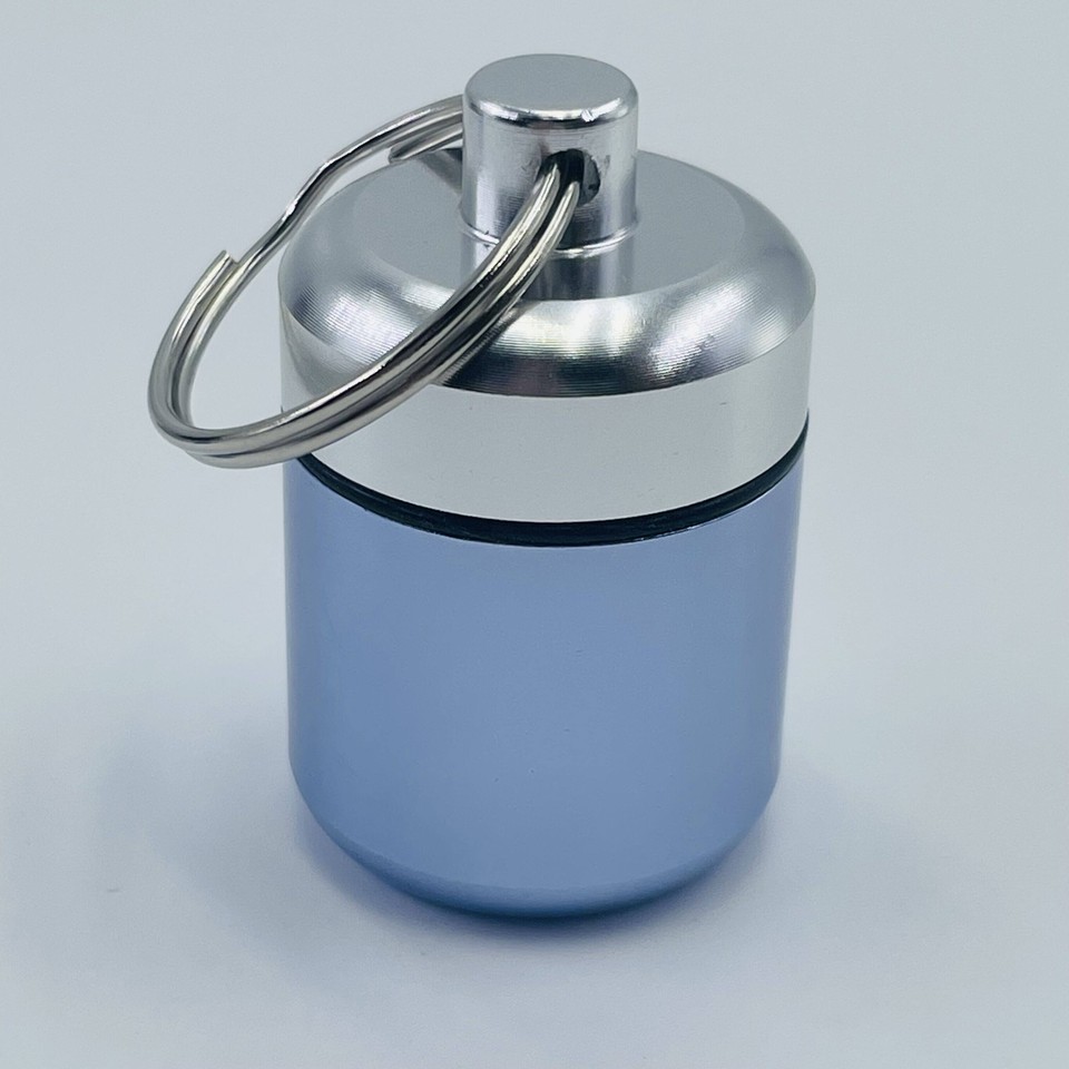 Mini Waterproof Aluminum Alloy Pill Box Case Bottle Holder Container ...