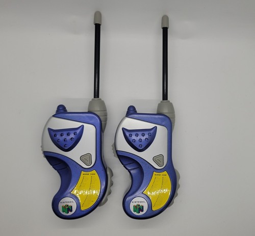 Vintage NINTENDO 64 N64 Walkie Talkie Set Of 2 Blue VTG ULTRA RARE HTF ...