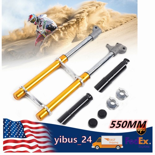 2-Stroke Mini Front Fork Shocker 49cc Dirt Pit Bike Triple Tree Clamp ...