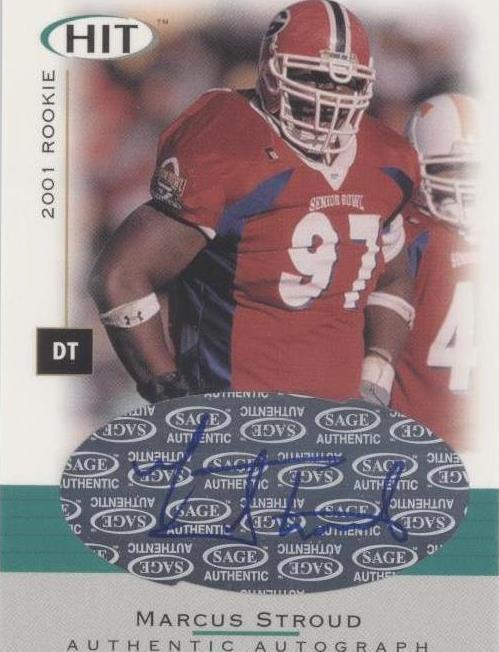 2001 SAGE Hit - Autographs Marcus Stroud #A13 (AU, RC) for sale online ...