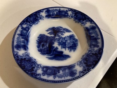 antique W.H. Grindley flow blue Shanghai pattern bowl, 8 3/4 inch | eBay