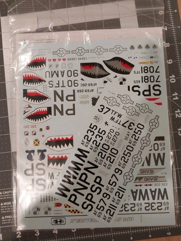 Revell Speed Hunter Graphics 1/32 Decals F-4G Wild Weasels, Model 32012 ...