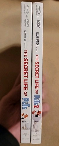 The Secret Life of Pets 1 & 2 Blu-ray LOT Complete Collection Slipcover ...