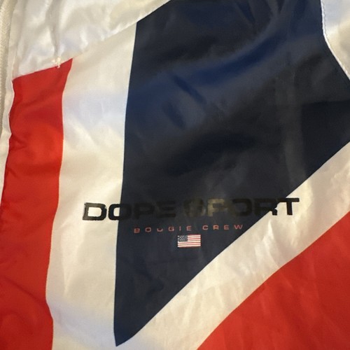 DOPE SPORT BOUGIE CREW Flag Windbreaker Track Jacket Coat XL USA UK ...
