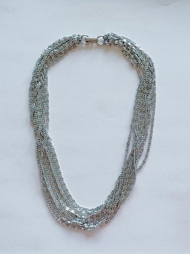 Sarah COV Coventry Silver Tone Mutli Chain Necklace | eBay