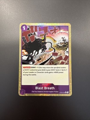 Blast Breath ST04-016 C The Best PRB-01 One Piece TCG Card English NM/M | eBay Australia