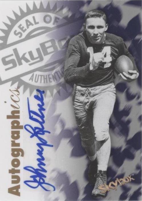 2012 Fleer Retro - 1997 Autographics Johnny Lattner #97AU-JL (AU) for ...