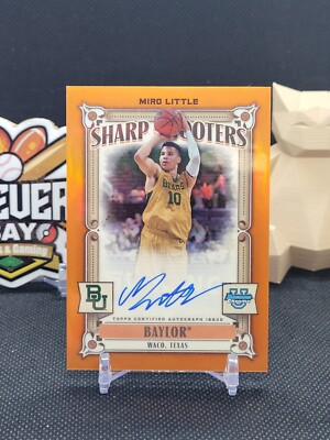 Miro Little 2023 Bowman University Chrome Sharp Shooters Auto Orange ...