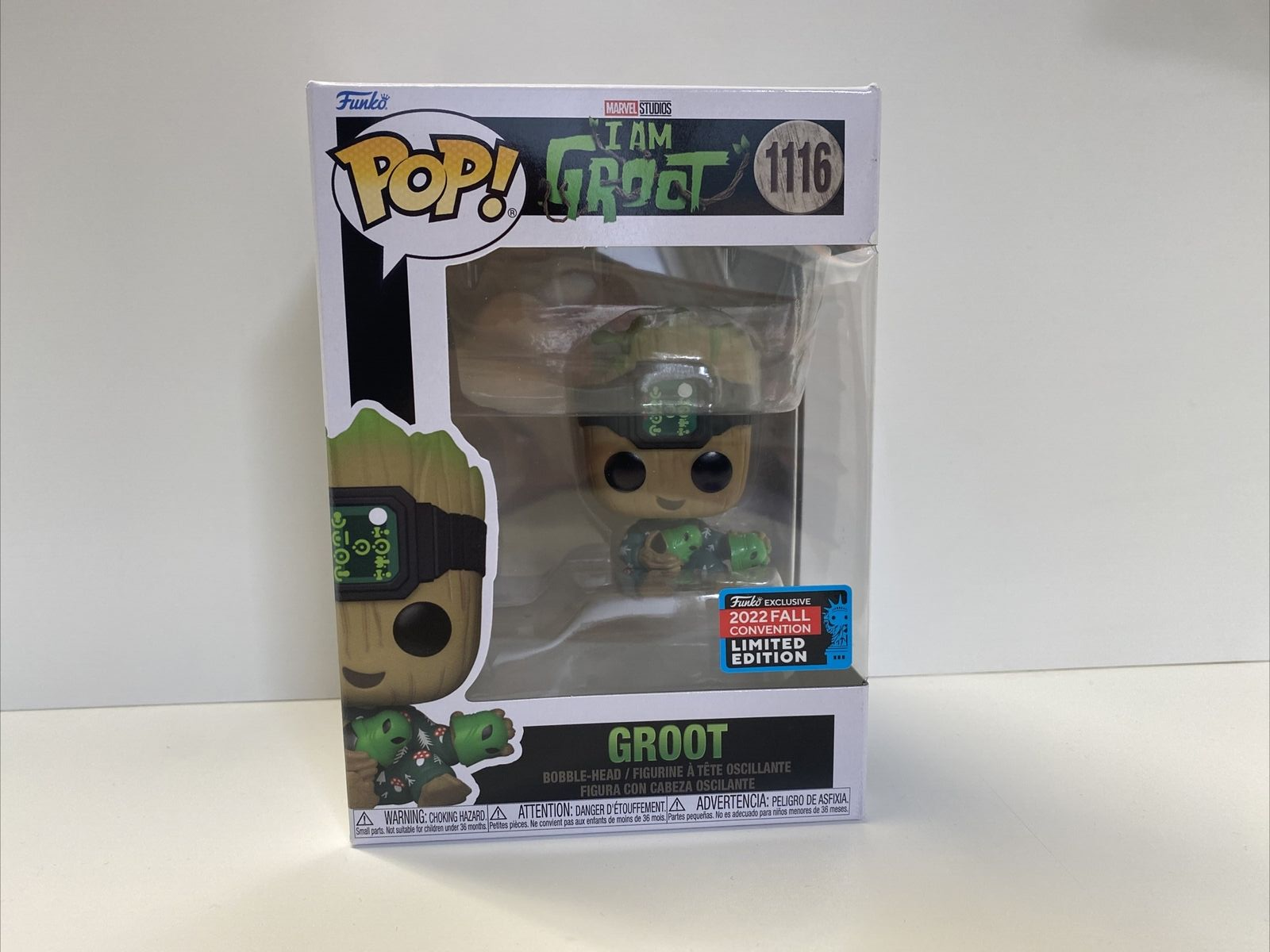 Funko Pop I Am Groot: 1116 GROOT 2022 Fall Convention EXCLUSIVE Limited ...