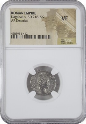 NGC VF Denarius Elagabalus AD 218-222 NGC Ancients Certified Very Fine ...
