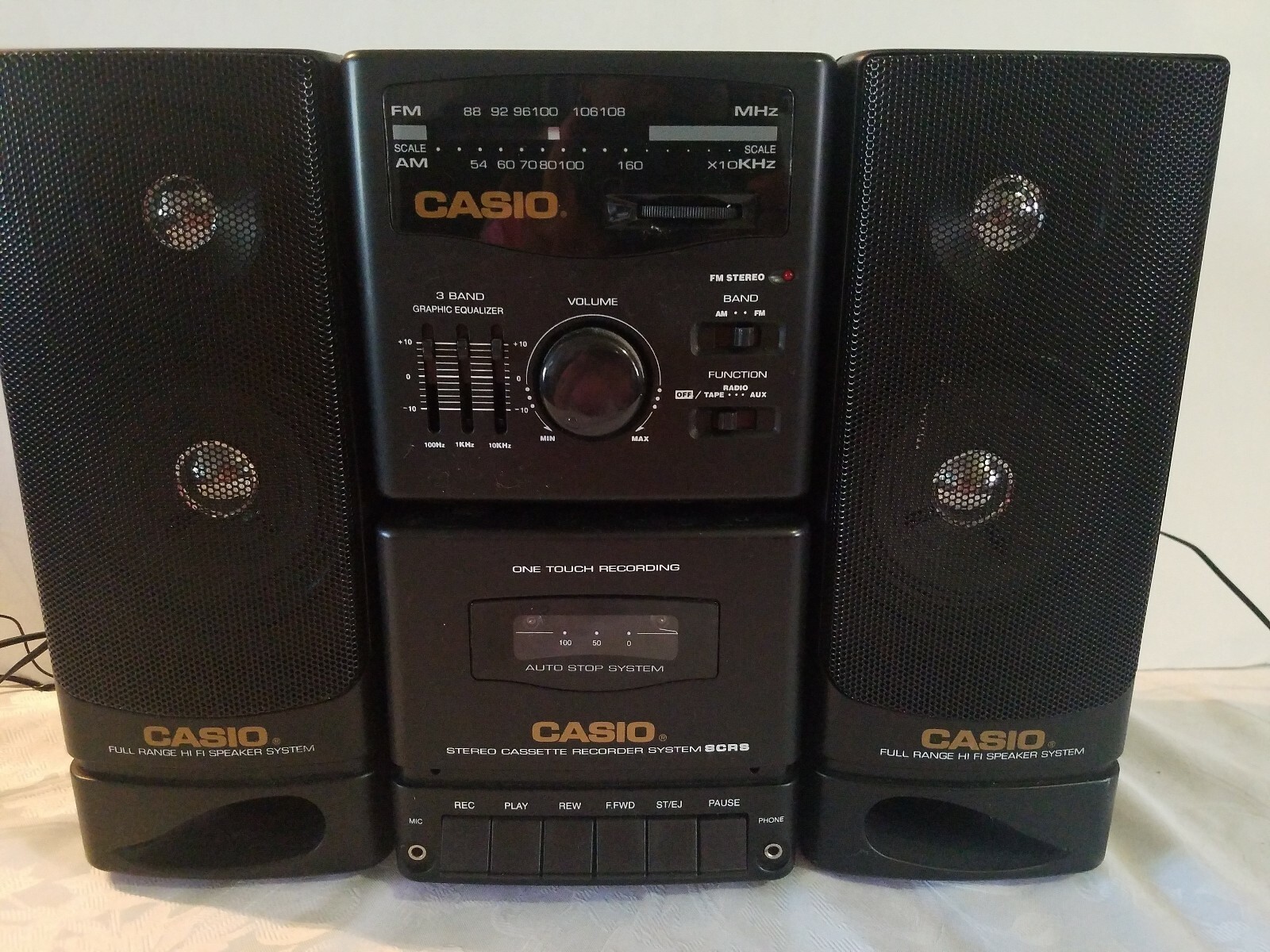 VINTAGE CASIO 2 PIECE MICRO STEREO SYSTEM W/SPEAKER MS-35 Preowned | eBay