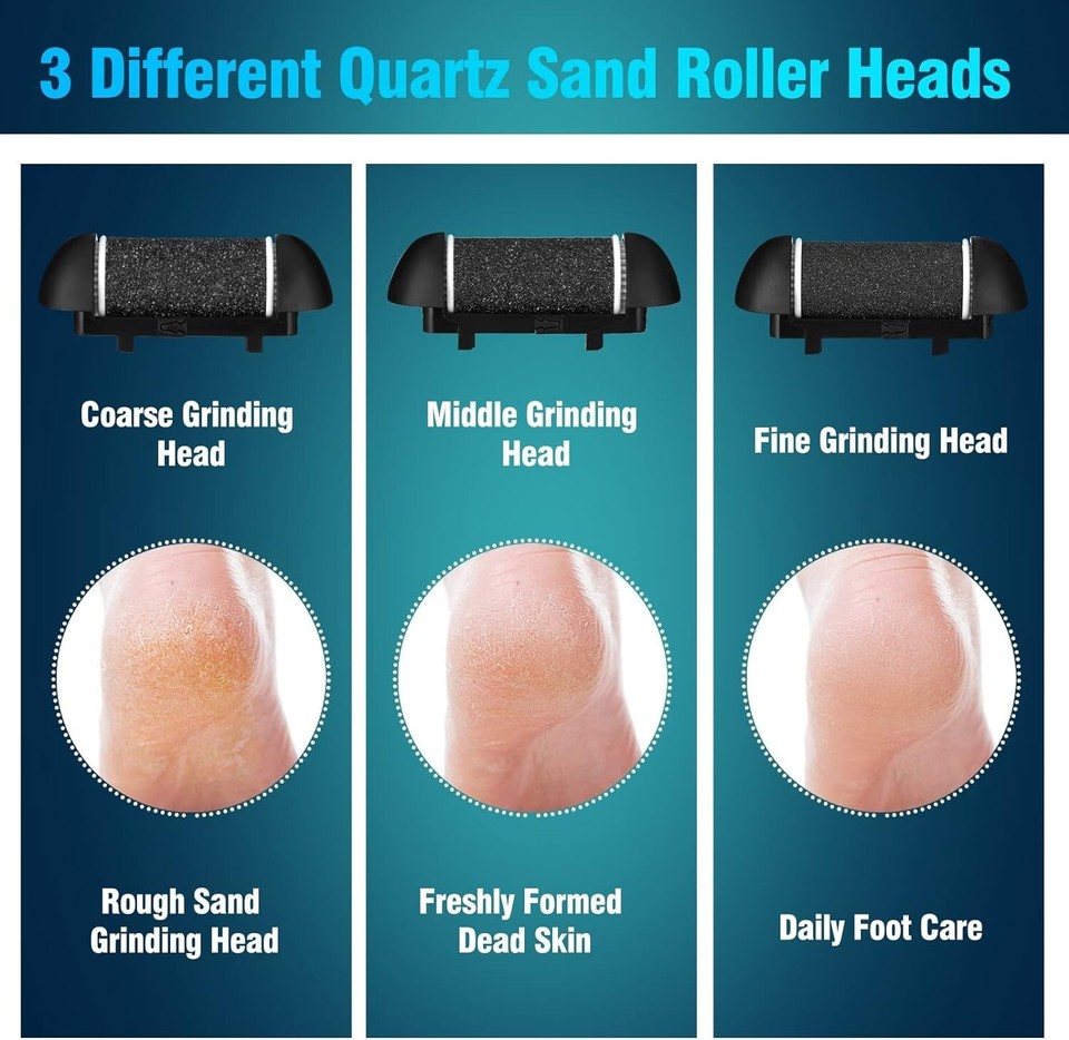 Electric Callus Remover Foot Sander Rough Feet Rechargeable Dead Skin ...