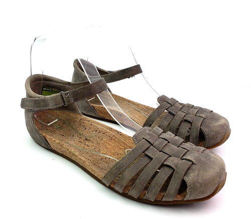 Ahnu Malini Womens Size 8 Brown Leather Casual Cork Bed Sandals F20016K ...