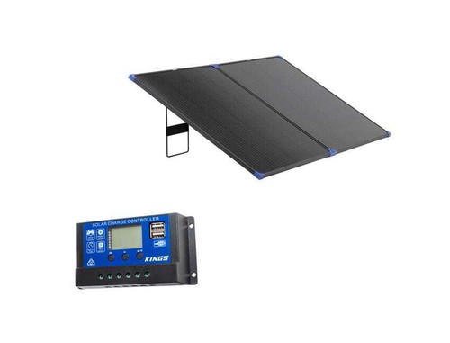 Kings 200W Folding Solar Panel Up to 16.67A at 12V+ 15A PWM Solar ...