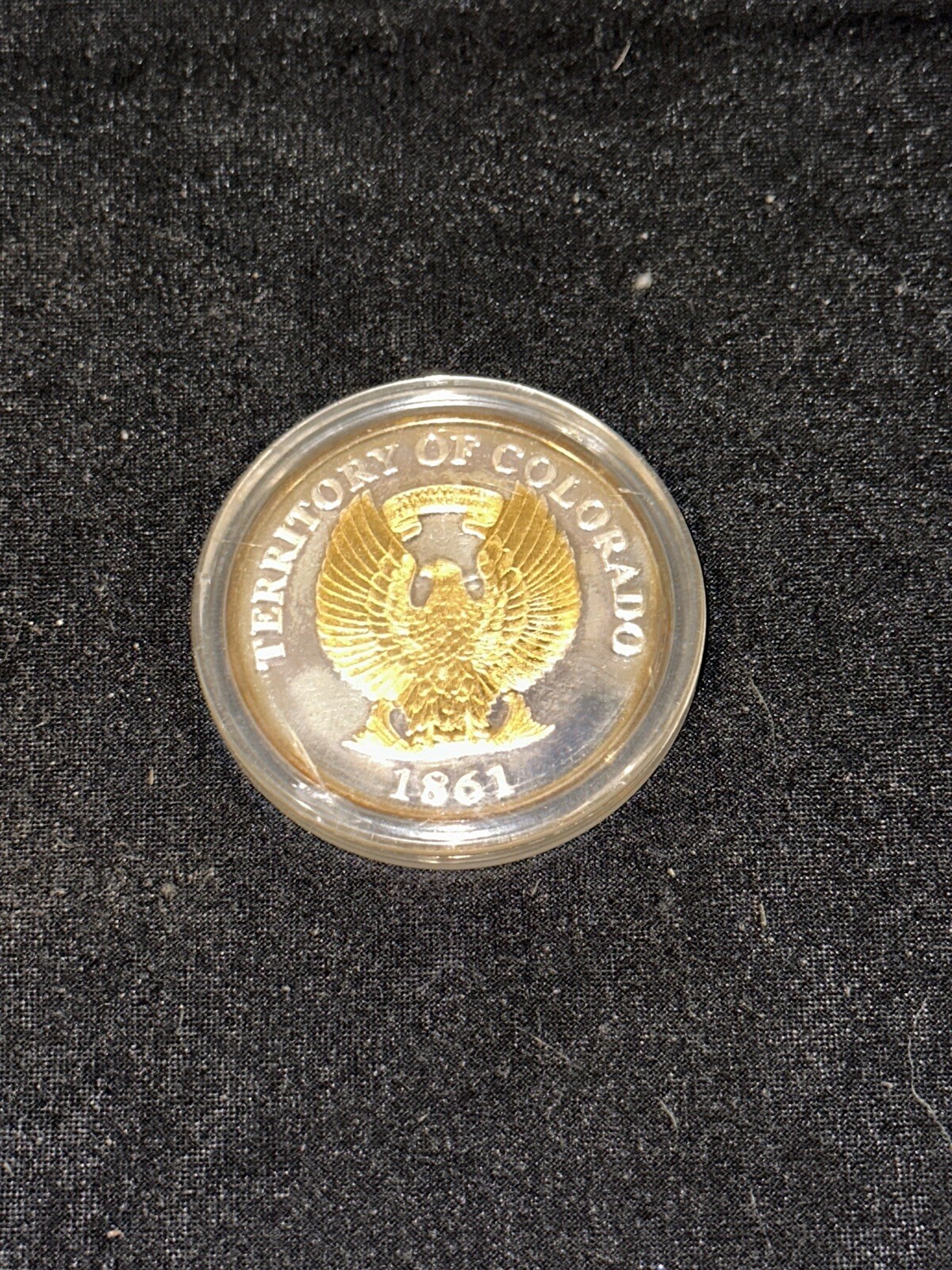 Vintage 1861-1876 Territory & State of Colorado 24kt on .999 Silver 46 ...