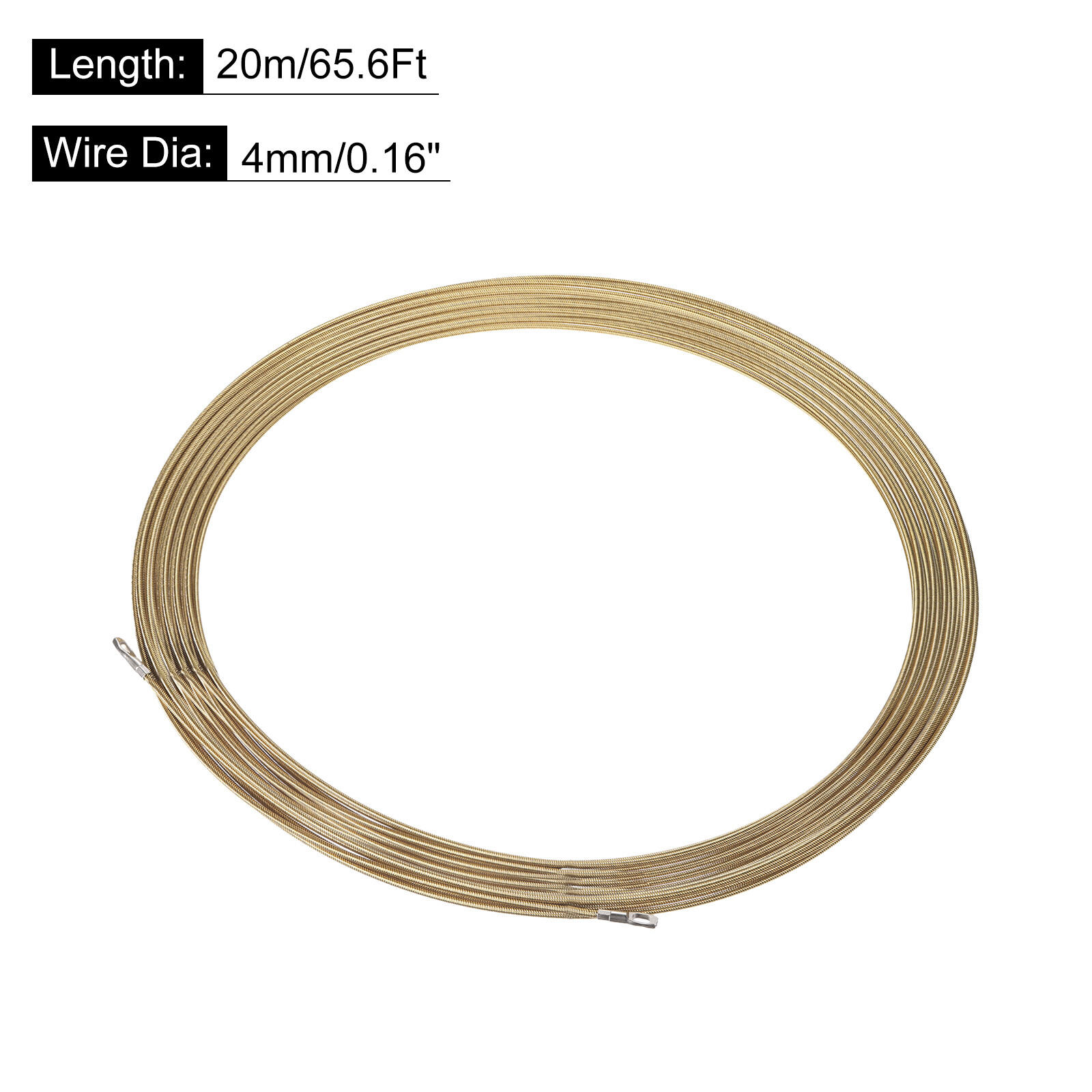 2pcs Fish Tape Electrical Wire Threader Wire Puller, 20m with 4 wire ...