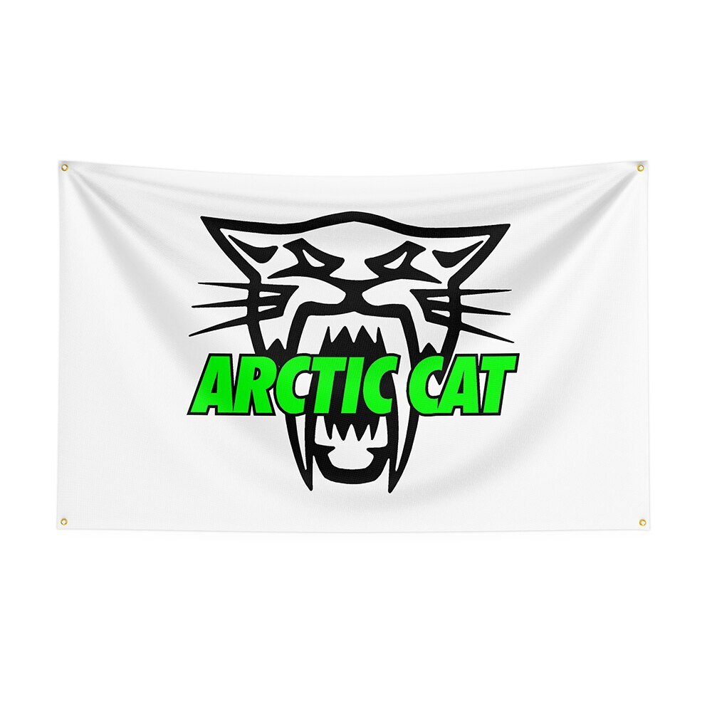 Arctic Cat Banner 3x5ft Snowmobile Vinyl Snocross Garage Racing Trailer ...