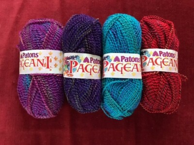 Patons Pageant 50g Knitting Yarn & Patterns 59% Acrylic 22% Nylon 19% ...