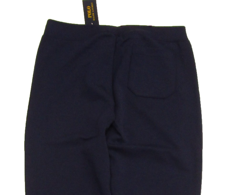 Polo Ralph Lauren Men's Navy Colorblock Double Knit Logo Jogger Pants ...