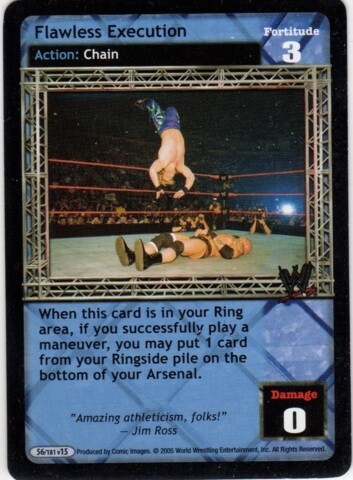 WWE: Flawless Execution [Played] card type Actions Raw Deal Wrestling ...